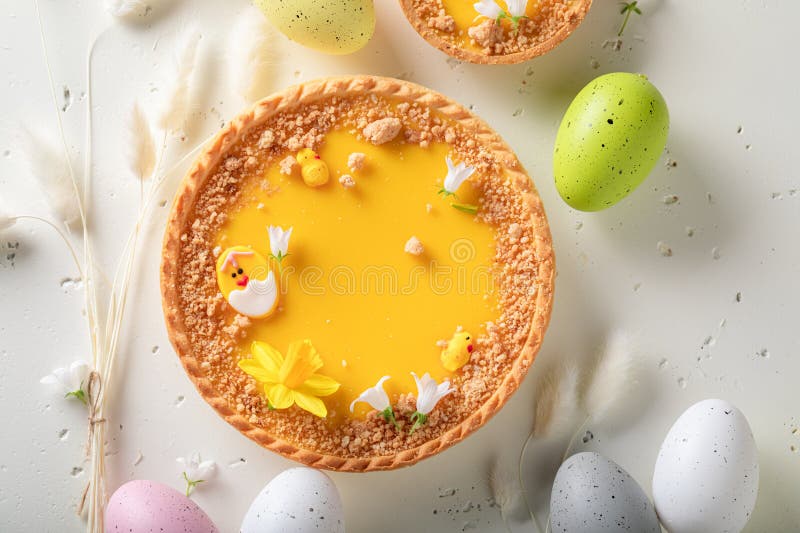 Delicious Cake for Easter As Traditional Easter Cake Stock Image - Image of yellow, spring ...