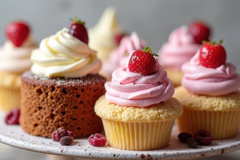 Delicious Cake Variety stock illustration. Illustration of dessert ...