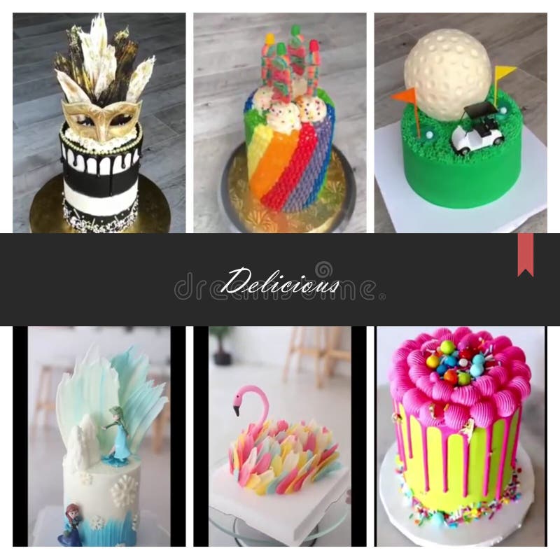 Delicious Cakes stock image. Image of frame, worldwide - 159655289