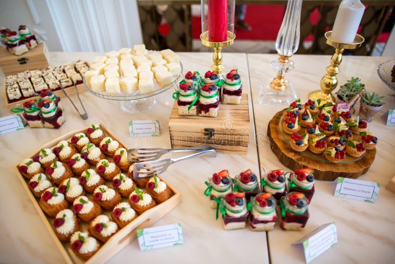 Delicious Candy Bar in Restaurant Stock Image - Image of background ...