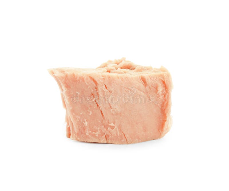 Delicious Canned Tuna Chunk Isolated on White Stock Image - Image of ...