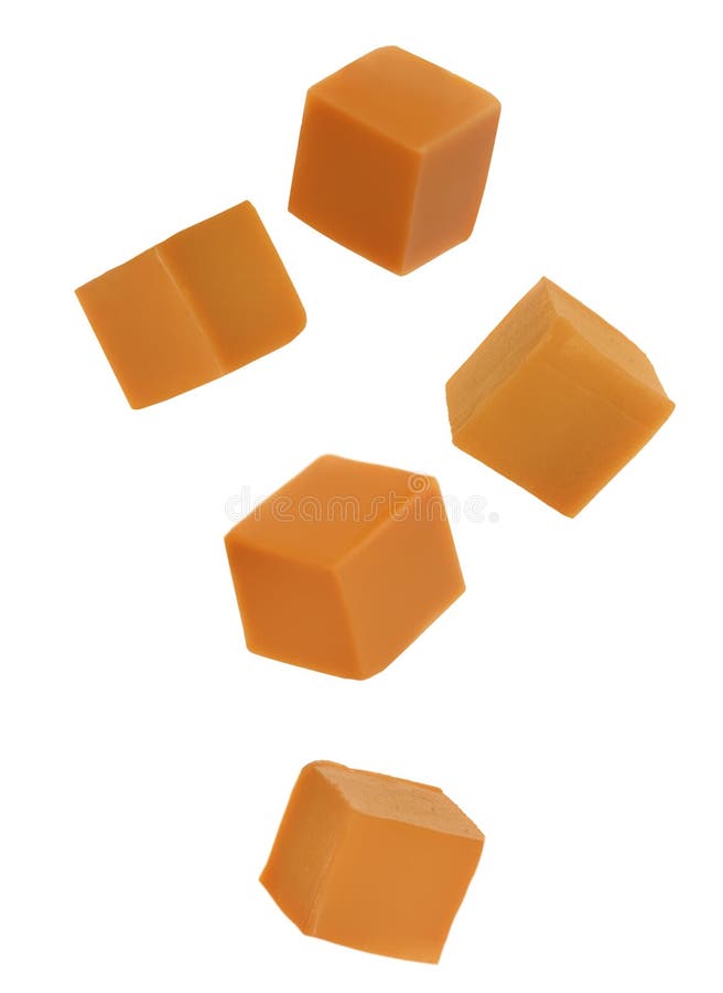Caramel cubes stock photo. Image of bucket, dessert, candy - 7165910