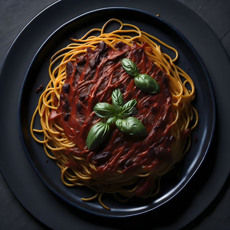 Delicious Chees Spaghetti Plate Ai Generated Stock Illustration ...