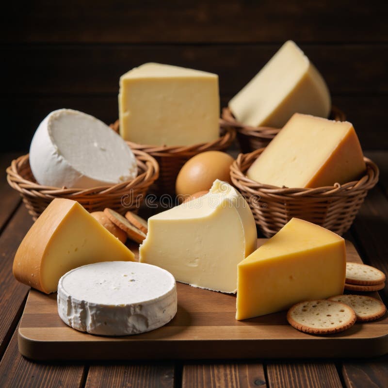 Delicious Cheese Display Highlights Diverse Textures Colors As ...