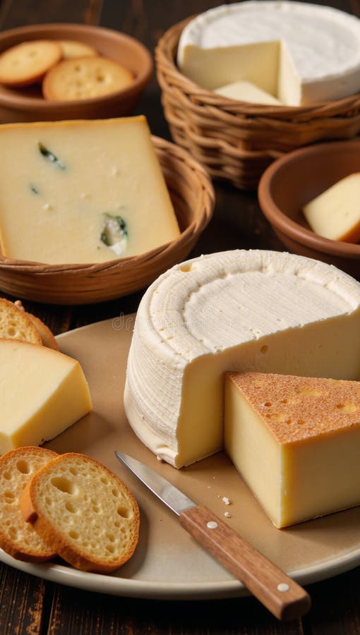 Delicious Cheese Display Highlights Diverse Textures Colors As ...