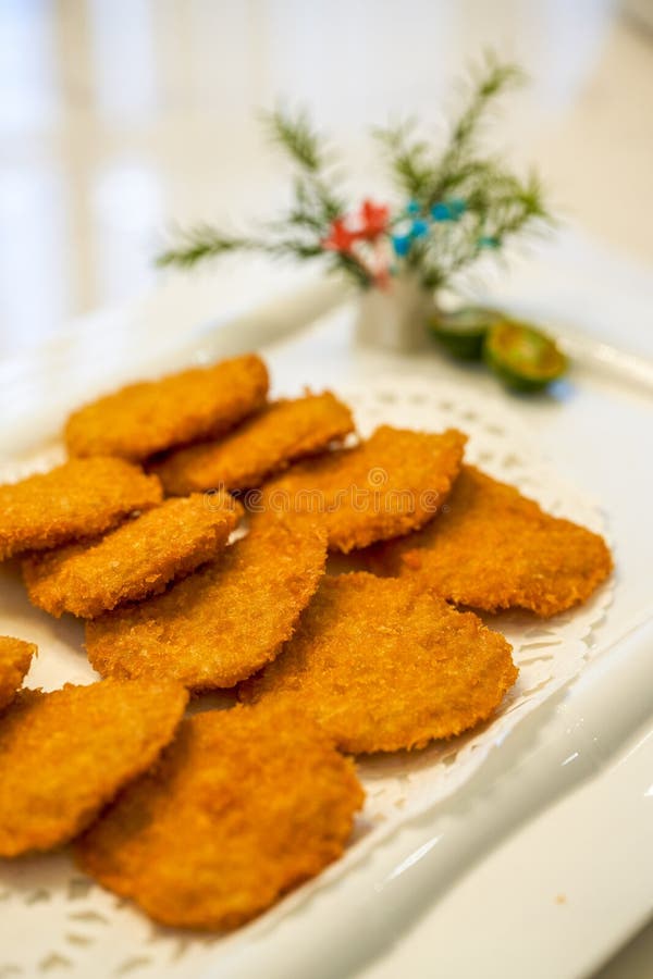 A Delicious Chinese Chaoshan Dish, Deep-fried Fish Cakes Stock Image ...