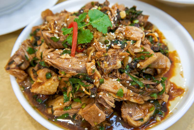 A Delicious Chinese Dish, Duck with Lemon Stock Photo - Image of ...