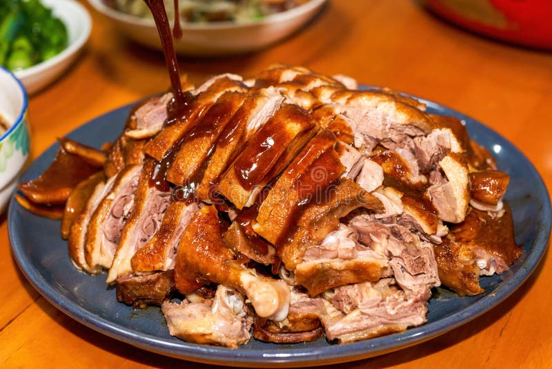 A Delicious Chinese Dish, Marinated Duck in Sauce Stock Photo - Image ...