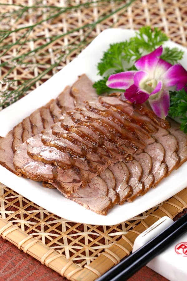Delicious Chinese Food Cold Dish- Dried Beef Slice Stock Image - Image ...