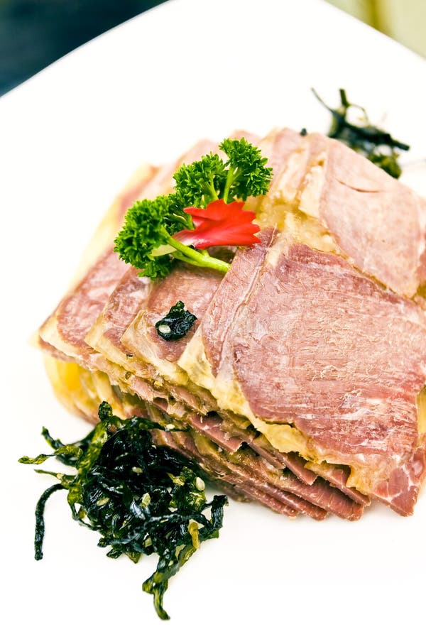 Delicious Chinese Food Cold Dish- Meat Stock Photo - Image of delicious ...