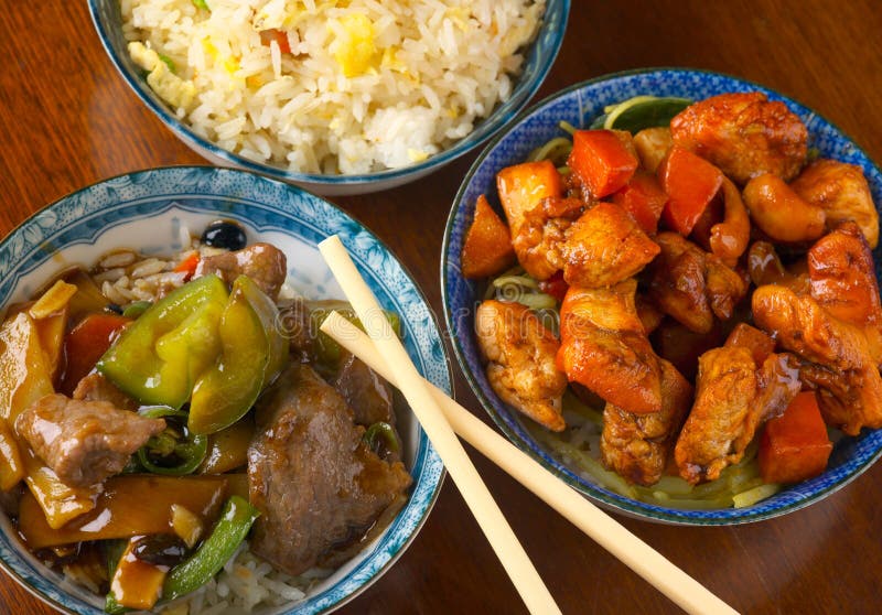 Delicious Chinese Food Fried Dish - Hot Pepper Sau Stock Photo - Image ...