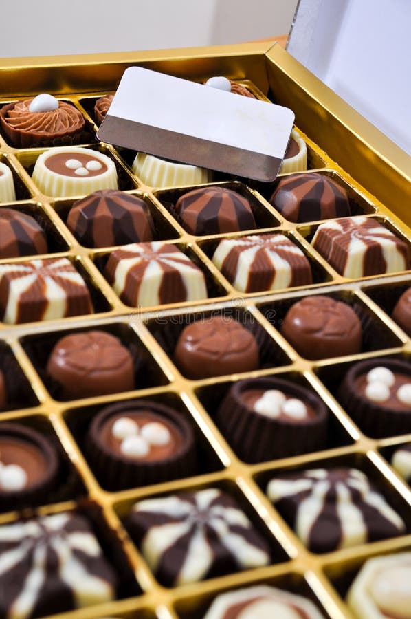 Delicious chocolate in box stock photo. Image of anniversary - 68908690