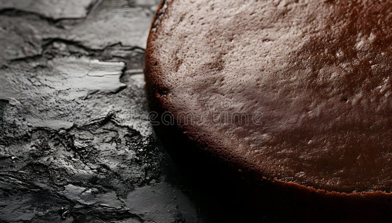 Delicious Chocolate Cake on Grey Table, Closeup Stock Photo - Image of ...