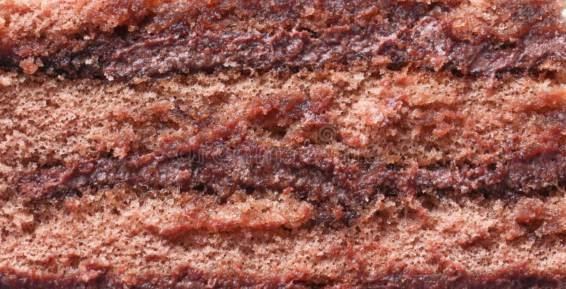 Delicious Chocolate Cake Texture, Macro Shot Stock Photo - Image of ...