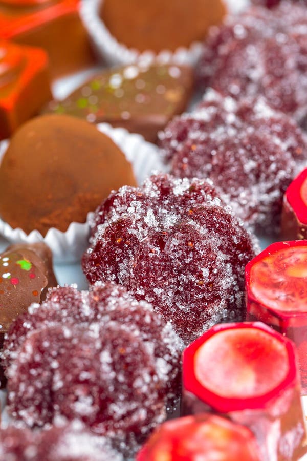 Delicious Chocolate Candies Stock Photo - Image of luxury, collection ...