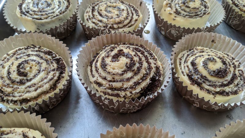 Delicious Chocolate and Cheese Filled Bread Stock Image - Image of ...