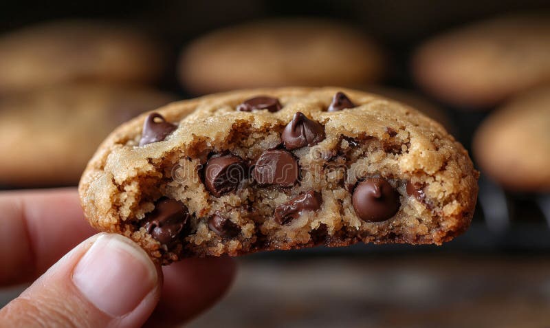 Delicious Chocolate Chip Cookie with Gooey Chocolate Chunks and Soft ...