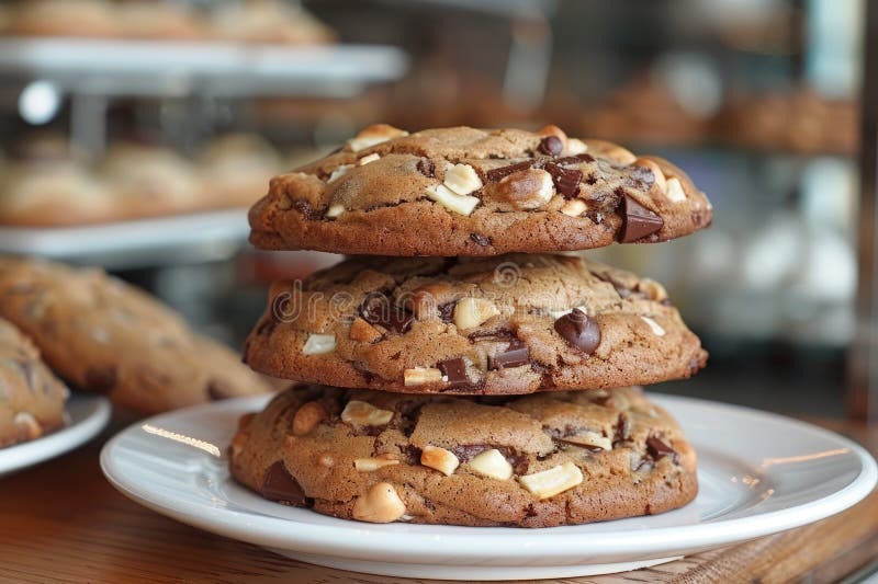 Delicious Chocolate Chip Cookies Stock Illustration - Illustration of ...