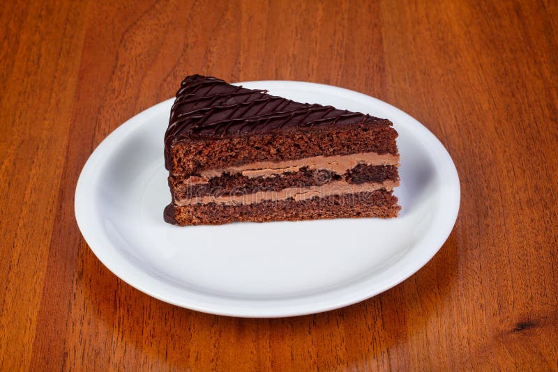 Delicious Prague cake stock image. Image of pastry, piece - 120592745