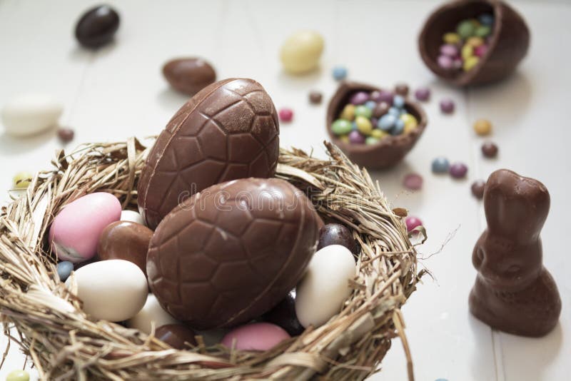 Easter easter with almonds stock image. Image of celebrate - 167567883