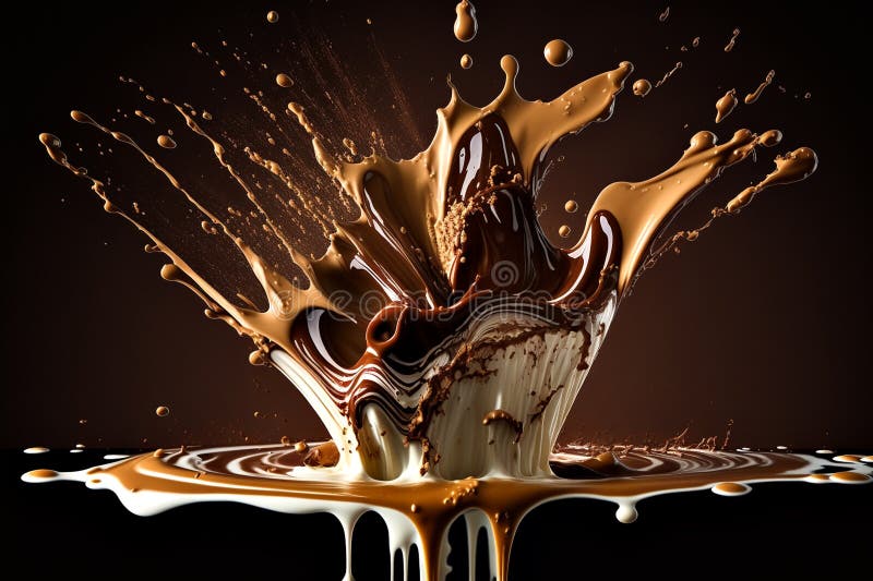 Delicious Chocolate Splash , AI Generated Stock Illustration ...