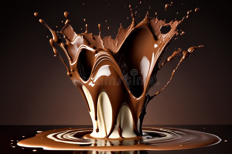 Delicious Chocolate Splash , AI Generated Stock Illustration ...