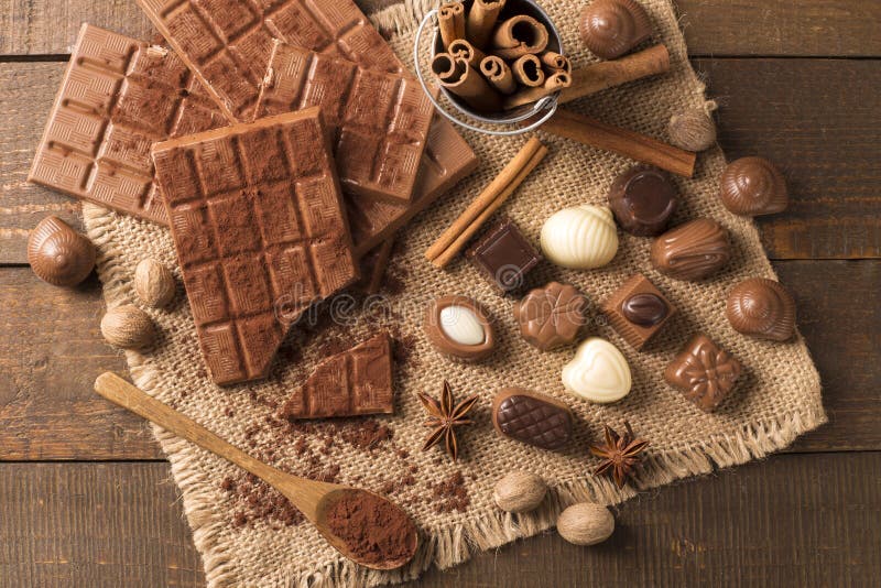 Delicious chocolates stock photo. Image of assortment - 65972758