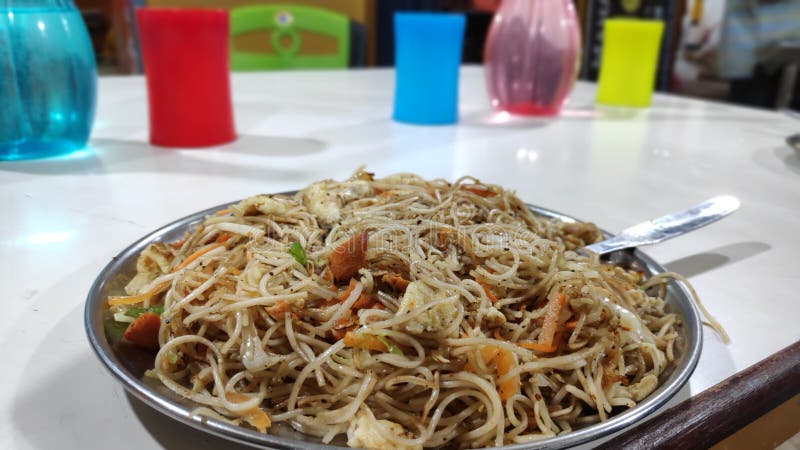 Delicious chowmin stock photo. Image of chowmin, noodles - 185567294