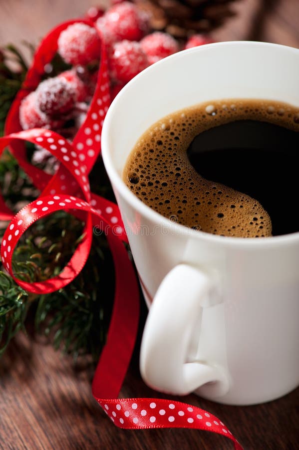 Christmas Coffee with Cinnamon Stock Image - Image of coffee, mocha ...