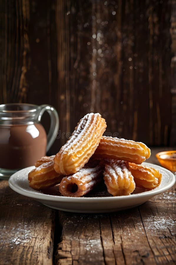 Delicious churros stock image. Image of breakfast, meal - 352834533