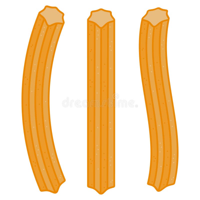 Delicious Churros Vector Illustration. Churros Sign, Symbol, Icon Stock ...