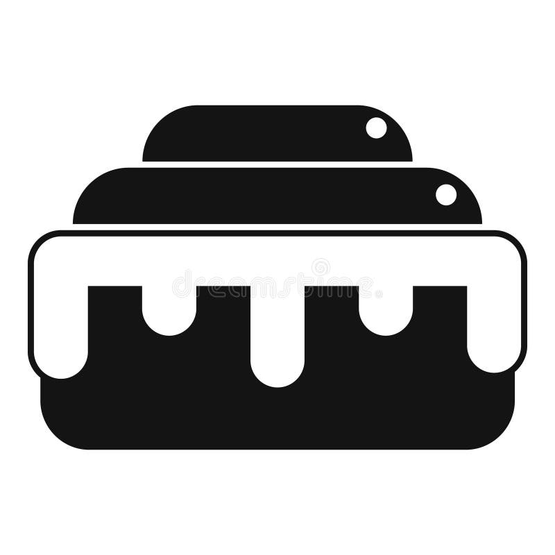 Delicious Cinnamon Roll Dripping with Icing Icon Stock Illustration ...