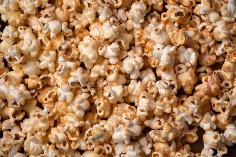 Delicious Close-Up of Popping Popcorn, Generative AI Stock Illustration ...