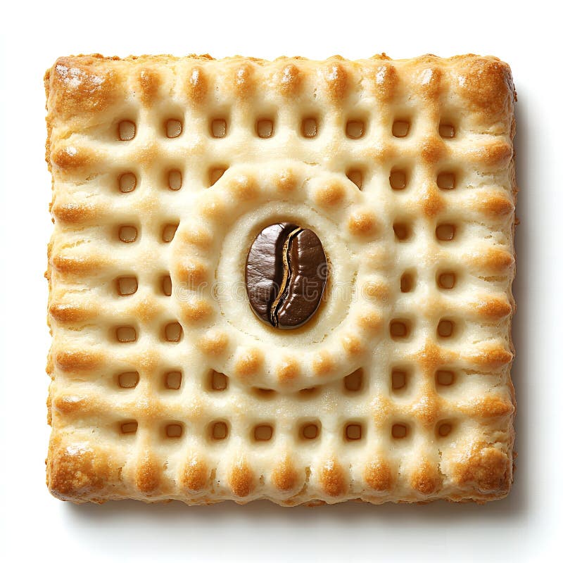 Delicious Coffee Flavored Biscuit Crispy Square Cookie with Coffee Bean ...