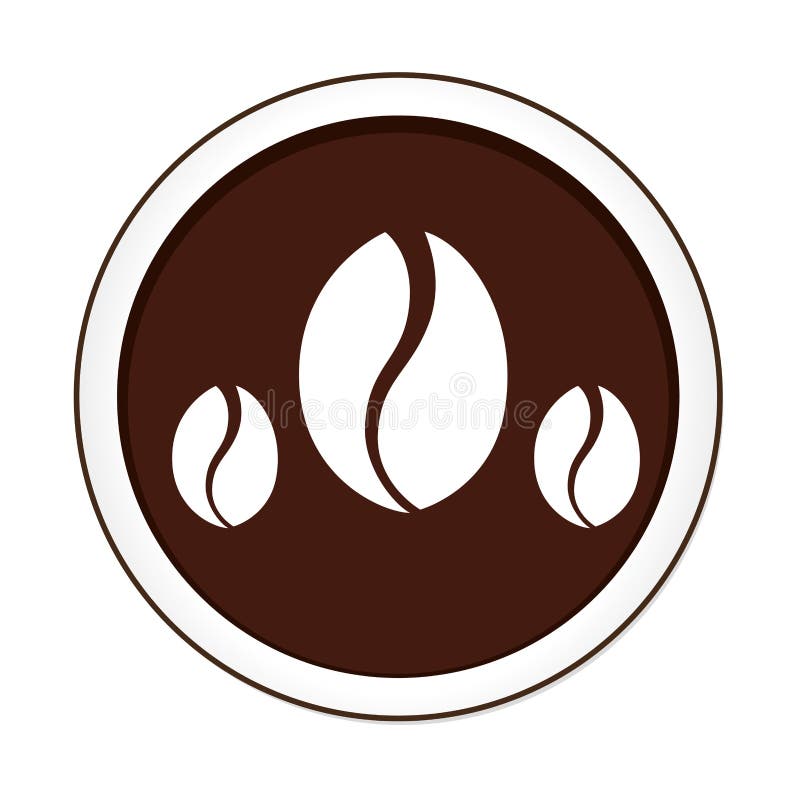 Delicious Coffee Seeds Icon Stock Vector - Illustration of isolated ...