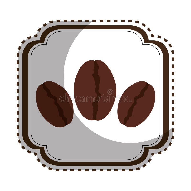 Delicious Coffee Seeds Icon Stock Vector - Illustration of grain ...