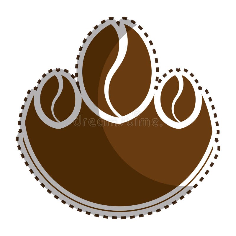 Delicious Coffee Seeds Icon Stock Vector - Illustration of espresso ...