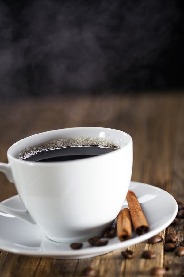 Delicious Coffee or Hot Chocolate in Parisian Street Cafe Stock Image ...