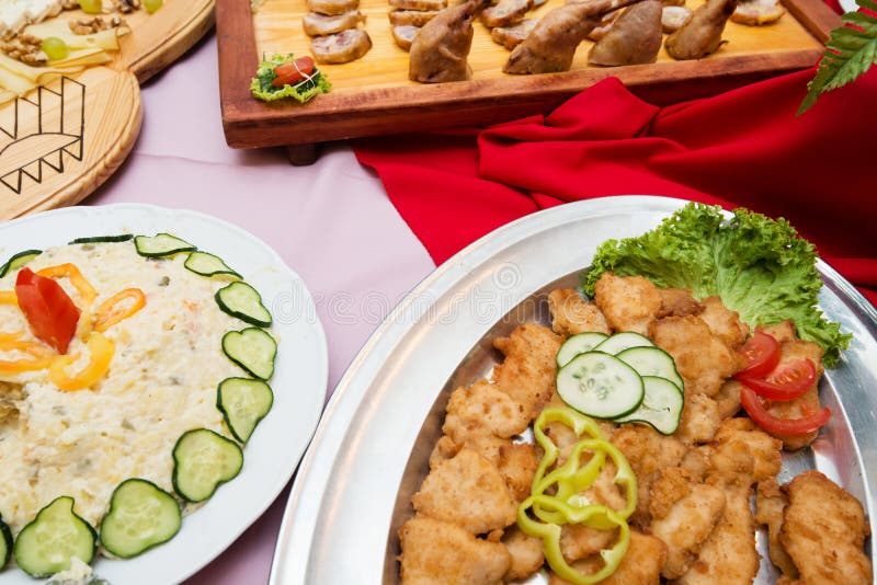 Delicious cold appetizers stock photo. Image of hotel - 25281642