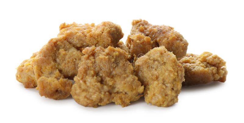 Delicious Cooked Soy Meat on White Background Stock Image - Image of ...