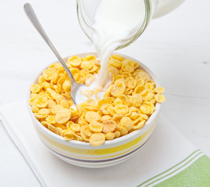 Delicious corn flake stock image. Image of dish, morning - 25661179