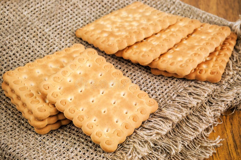 Delicious crackers cookie stock photo. Image of rusks - 84663016