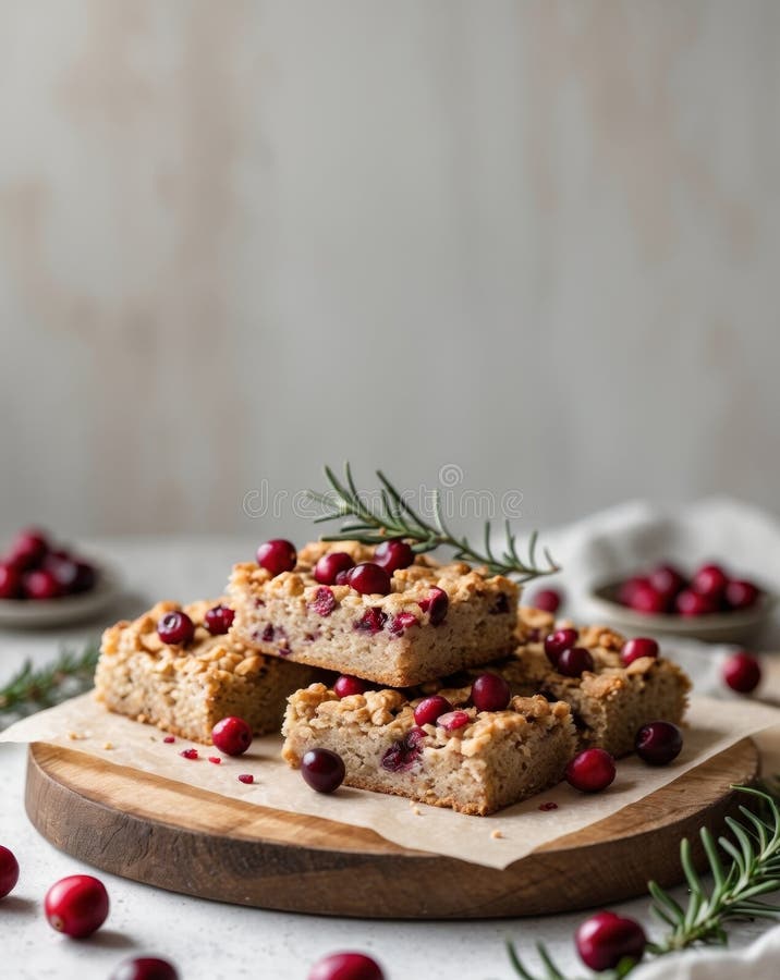 Delicious Cranberry Oat Bars Recipe Image Stock Image - Image of recipe ...