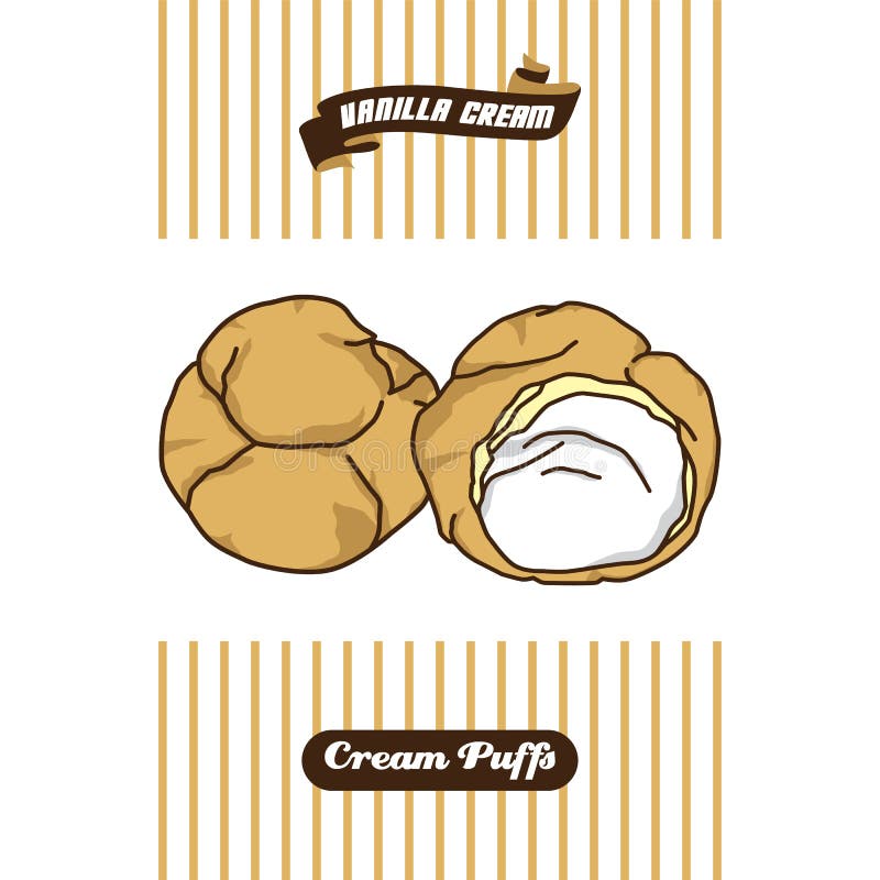 Cream Puff Stock Illustrations – 7,389 Cream Puff Stock Illustrations ...