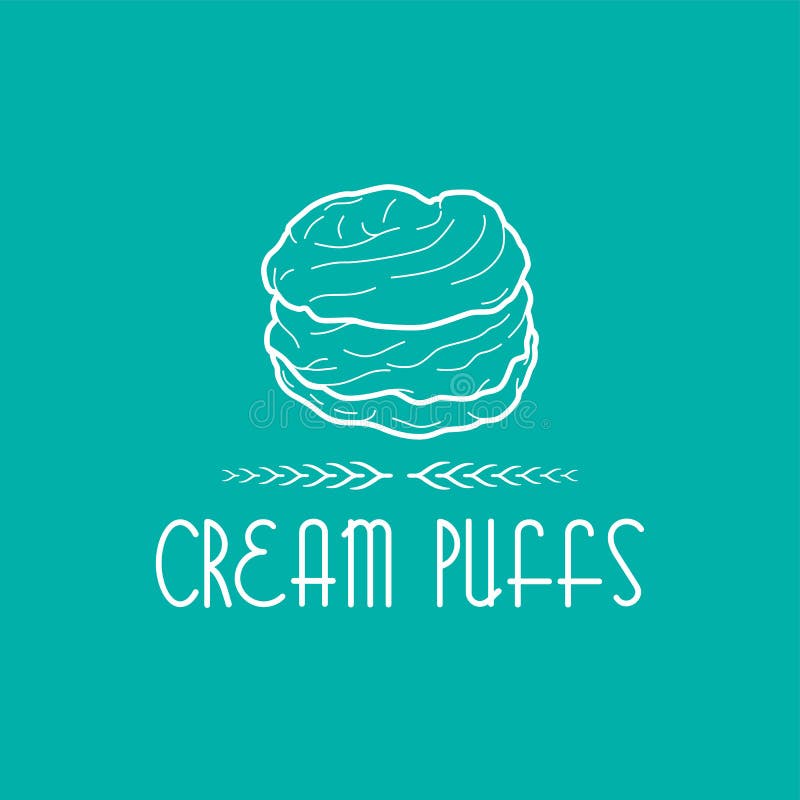 Delicious cream puff stock vector. Illustration of traditional - 66385457