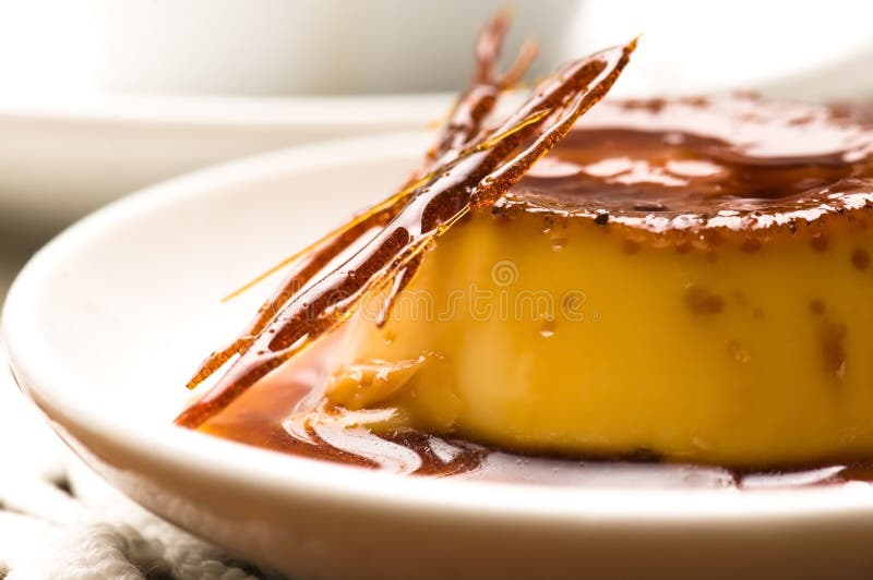 Delicious Creme Caramel Dessert Stock Image - Image of dish, lunch ...