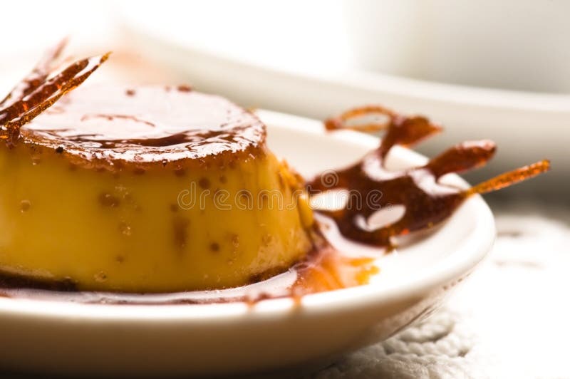 Delicious Creme Caramel Dessert Stock Image - Image of cuisine, caramel ...
