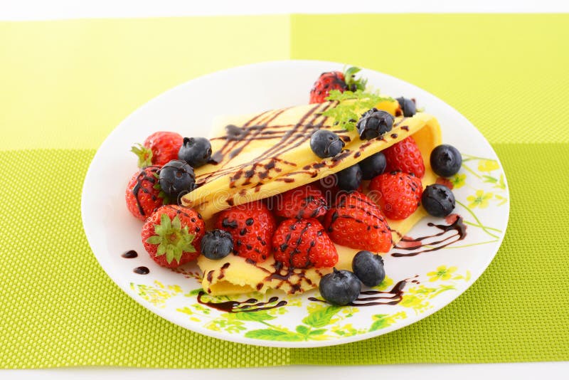 Delicious crepe stock photo. Image of fresh, breakfast - 127386184