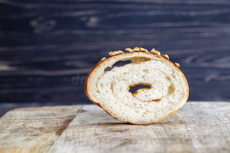 Delicious Crispy Bun with Peanuts Stock Photo - Image of roasted, stack ...