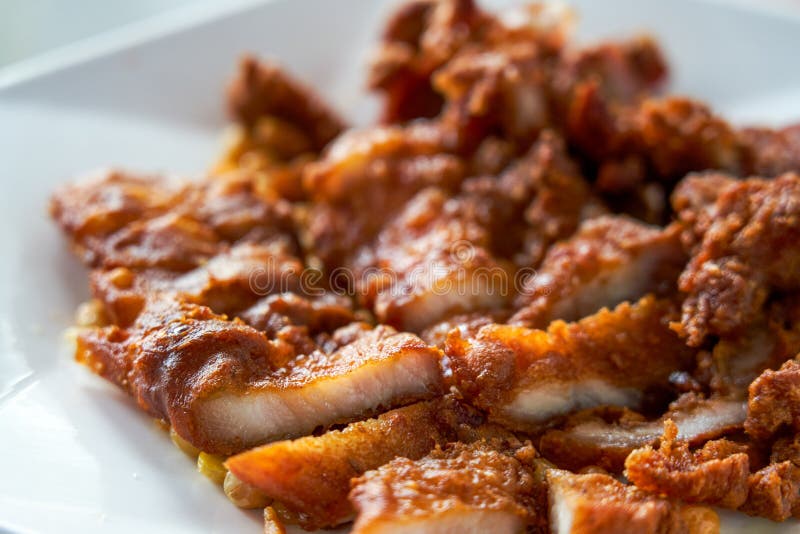 Delicious Crispy Fried Pork, Crispy Pork Stock Photo - Image of dinner ...